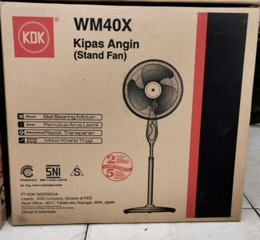 Promo Kipas Angin Berdiri / Stand Fan Kdk Wm40x - Warna Abu-abu Muda Termurah Diskon 13% Di ...