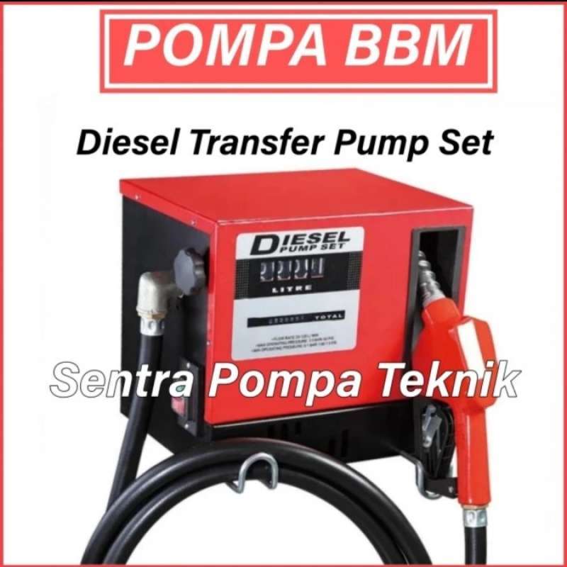 Promo Pompa Transfer Bbm Flowmeter Pompa Isi Solar,oli,minyak 60lpm ...