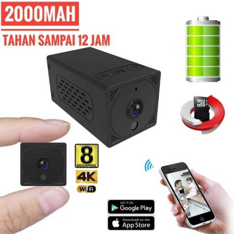 Promo A9 Spy Wifi Hd 1080p P2p Kamera Cctv Mini Ip Cam Eiriless Niht ...