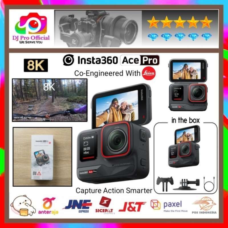 Promo Insta360 Ace Insta 360 Ace 8k With Leica Action Lens Cam Camera Diskon 23% Di Seller ...
