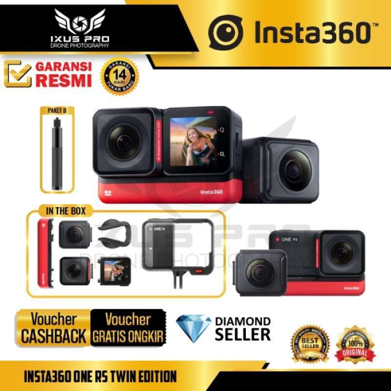 Promo Insta360 One Rs Twin Edition Insta 360 One Rs Twin Garansi Resmi Diskon 23 Di Seller