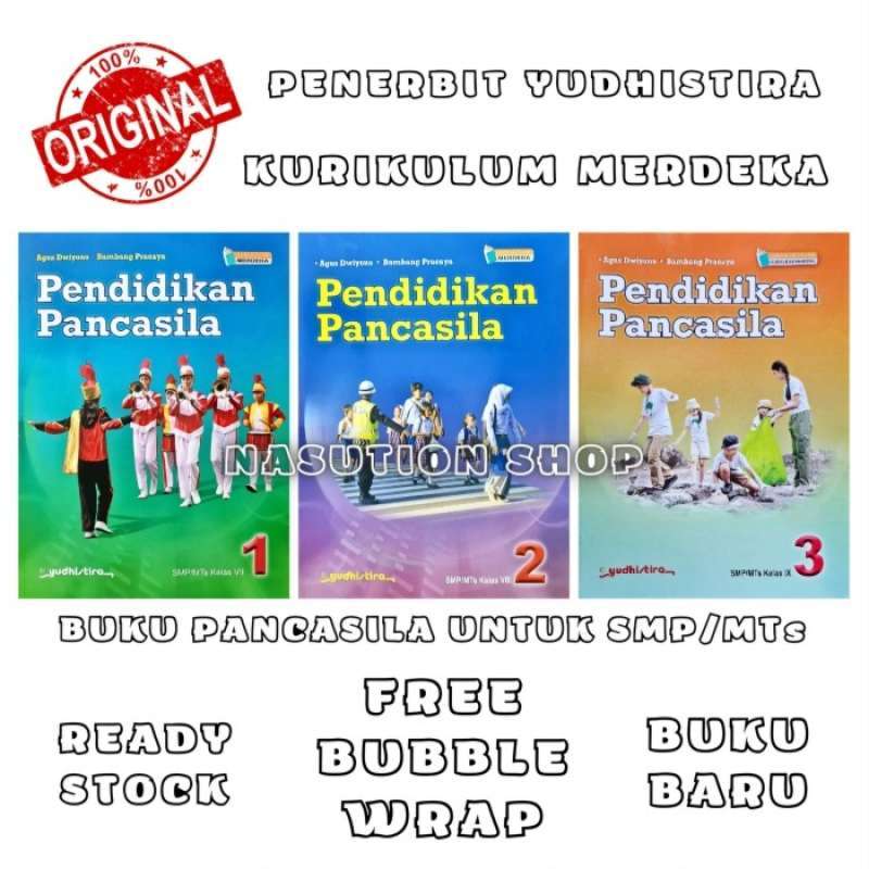 Jual Buku Pendidikan Pancasila Kelas 1 2 3 / 7 8 9 Smp Yudhistira Merdeka Di Seller Winter ...