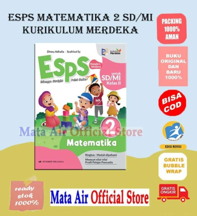 Jual Esps Matematika Sd/mi Kelas 1 2 3 Kurikulum Merdeka - Dhesy Erlangga - Kelas 1 Di Seller ...