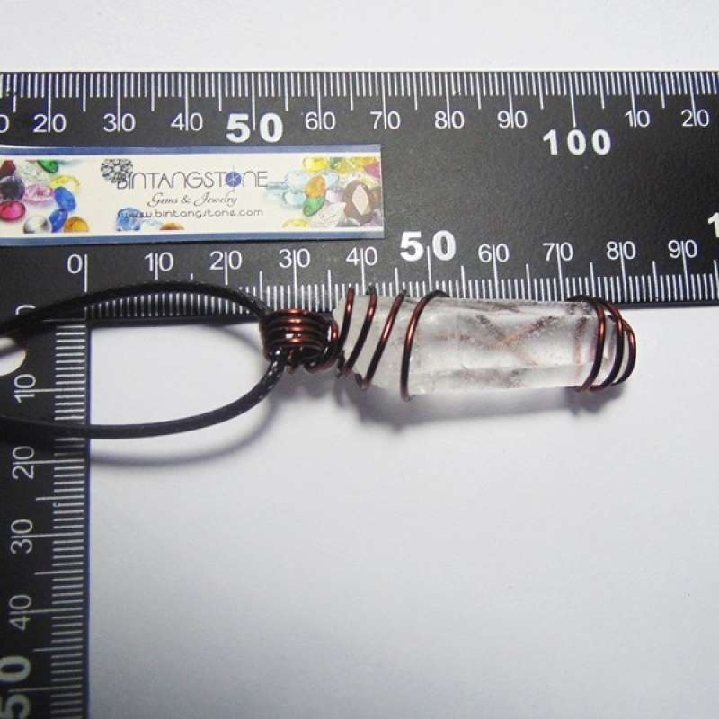 Jual Kalung Pendulum Lemurian Wire Clear Crystal Healing Pointer ...