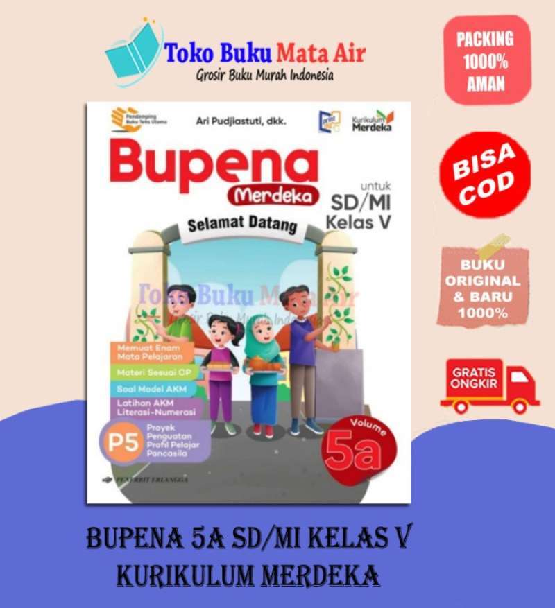 Jual Bupena 5a 5b 5c & 5d Sd/mi Kelas V Kurikulum Merdeka - Ari ...
