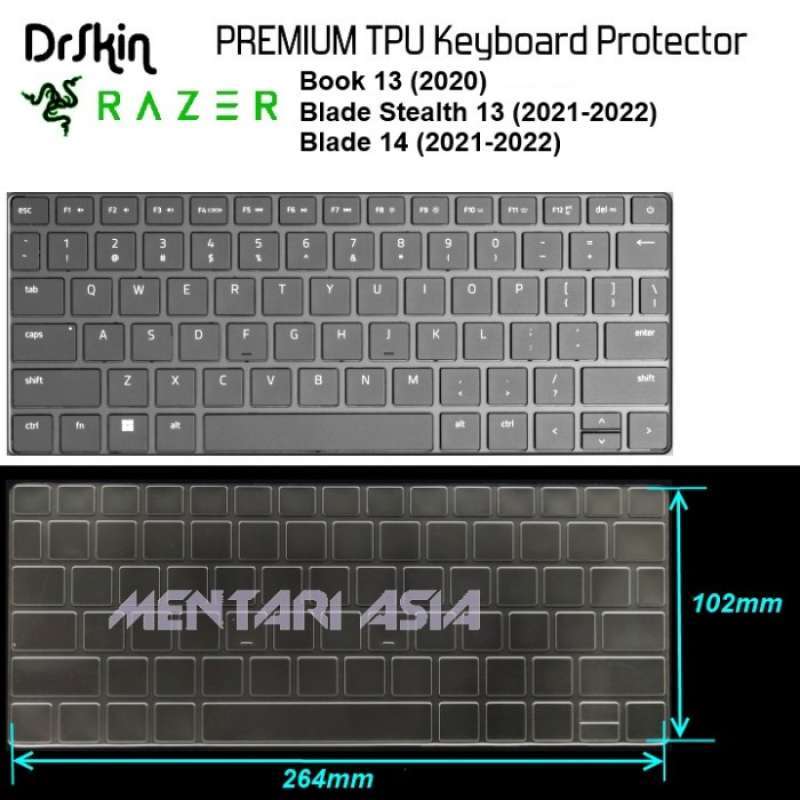 Promo Keyboard Tector Blade 14 2021-2022 - Drskin Tpu Clear Diskon 23% ...