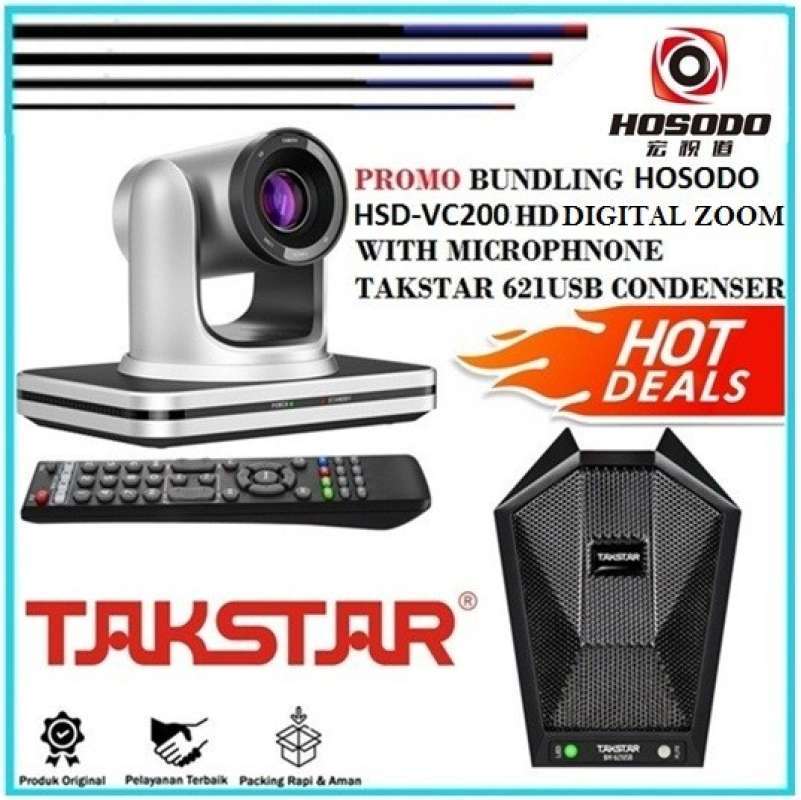 Promo Hosodo Ptz Camera Hsd-vc200 Zoom With Conference Mic Takstar ...