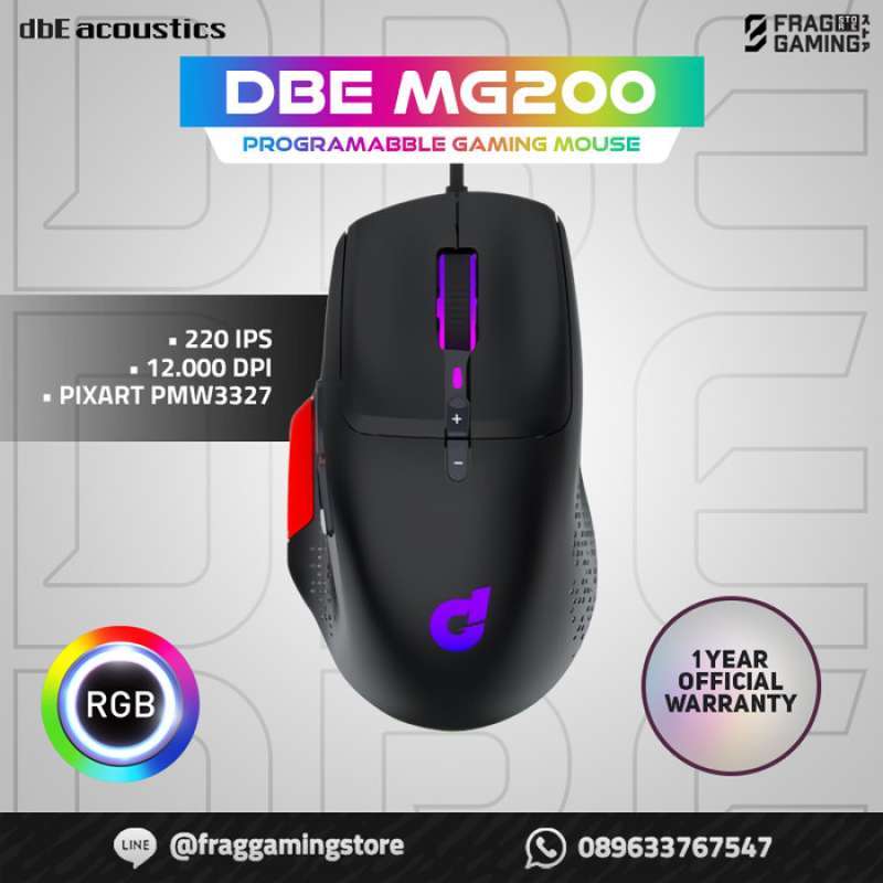Promo Dbe Mg200 Ergonomic Gaming Mouse Diskon 23% Di Seller Lepimu ...