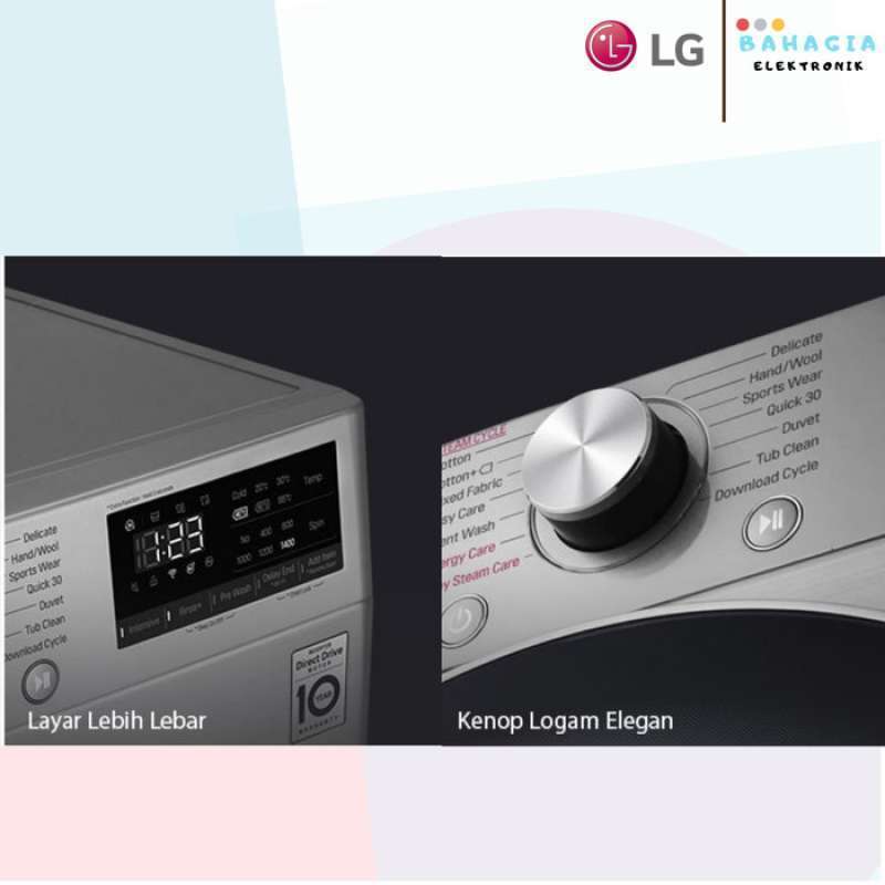 Jual Lg Fv1412d4m Mesin Cuci 12/7kg, 1400 Rpm. Washer Dryer Aidd Motor Di Seller Rebana ...