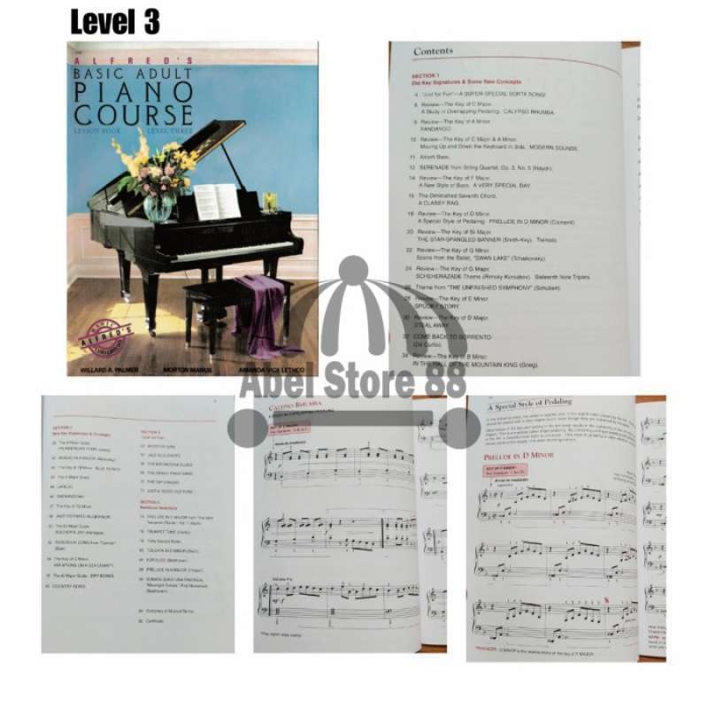 Jual Alfred's Basic Adult Piano Course Lesson Book 1/2/3 Buku Pemula Dewasa Di Seller Rumix ...