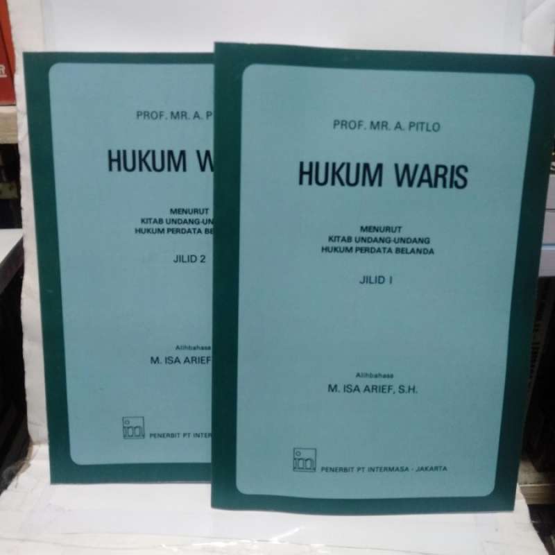 Jual Buku Hukum Waris Jilid 1 & 2 Prof.mr.a.pitlo Di Seller Rumix - Cengkareng Timur, Kota ...