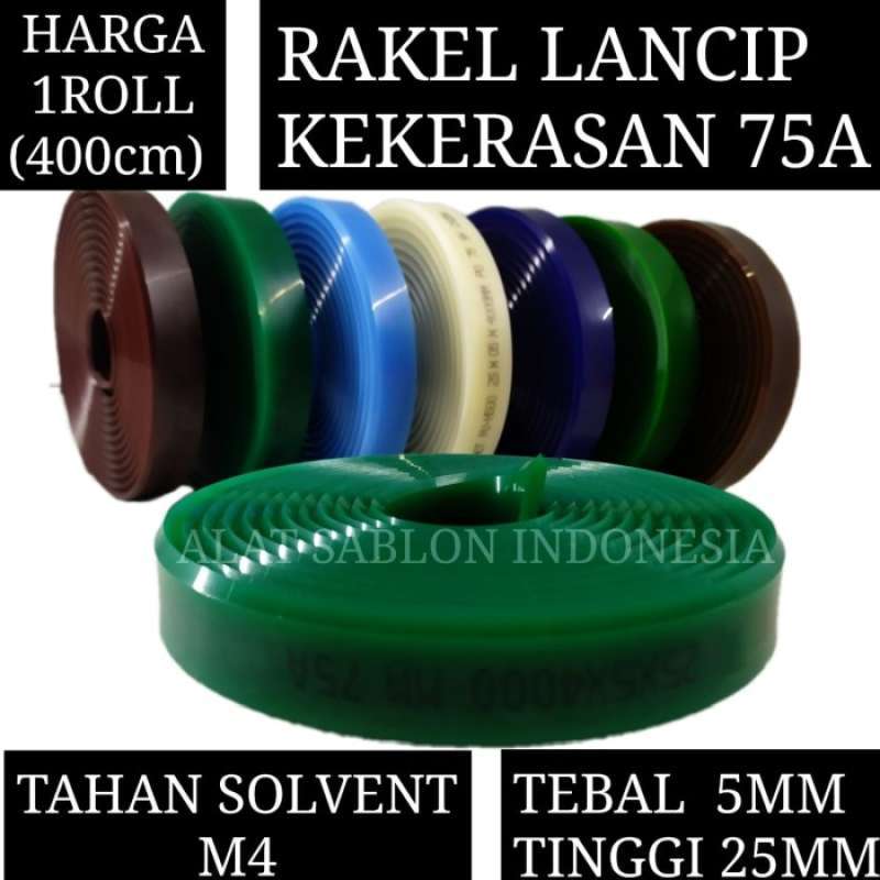 Jual Karet Rakel Sablon Tahan Solvent Lancip Kotak Kecil 5mm 1roll ...