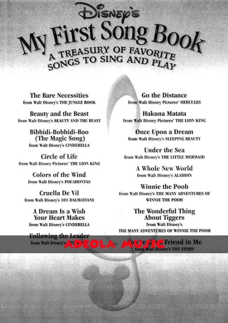 Jual Buku Piano / (pd-23) Disney 'my First Song Book' Vol. 1 Di Seller ...
