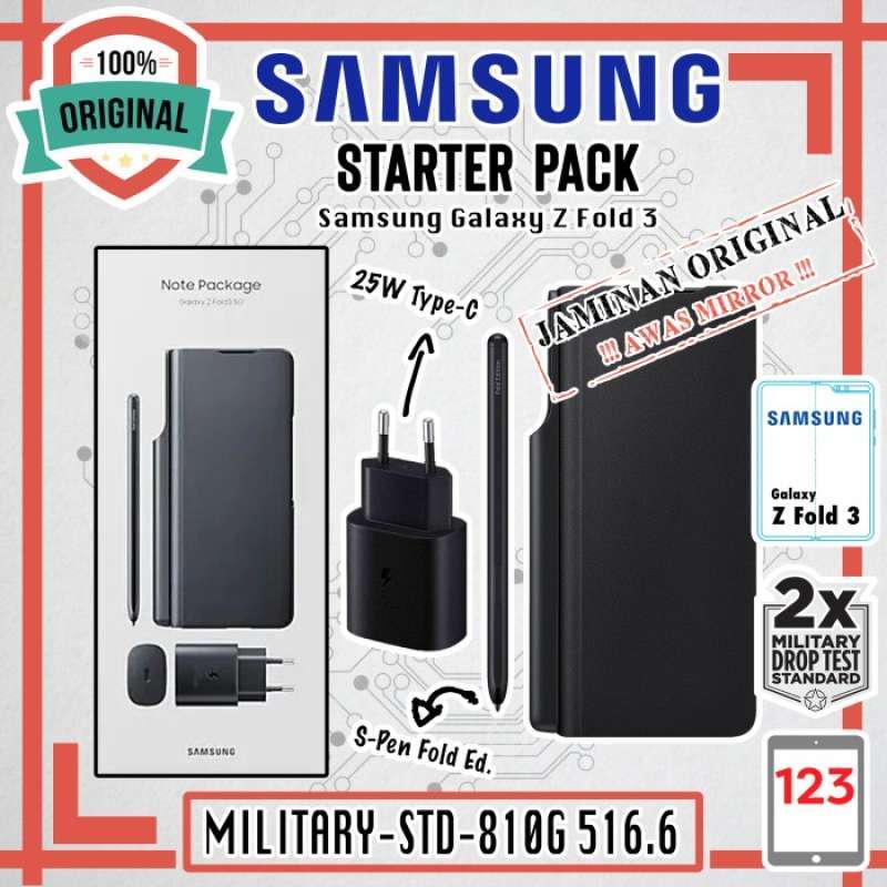 Promo Case Samsung Galaxy Z Fold 3 Fold3 Original Samsung Starter Kit ...