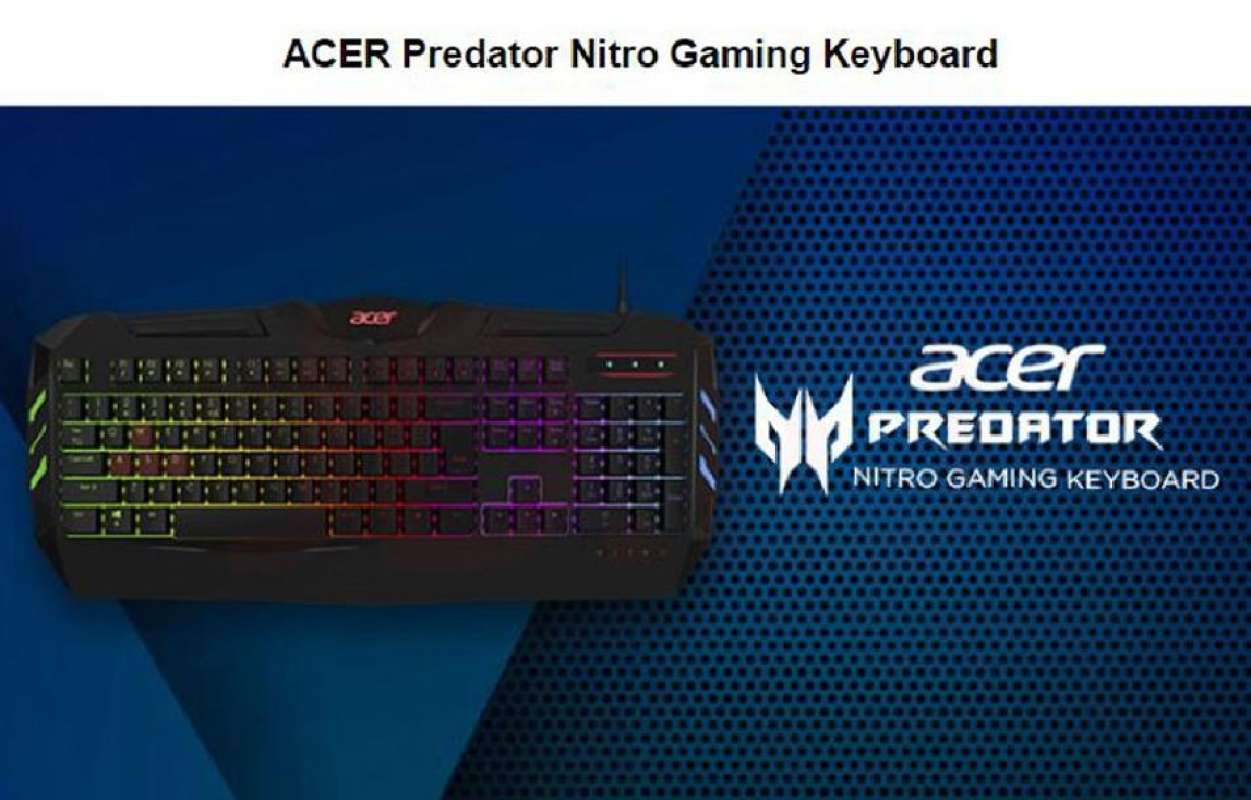 Jual Acer Nitro Gaming Keyboard Nkb810 Antighosting Rainbow Color ...