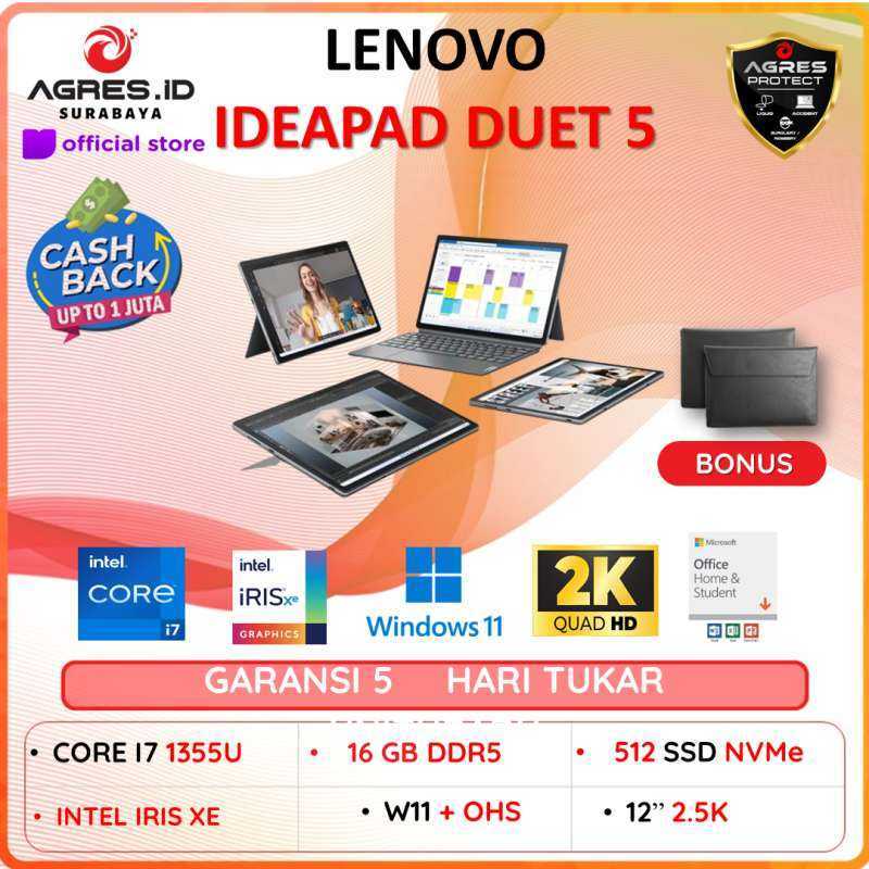 Jual Lenovo Ideapad Duet Touch I U Gb Gb W Ohs K Pen Y Prem Adp Acc Di
