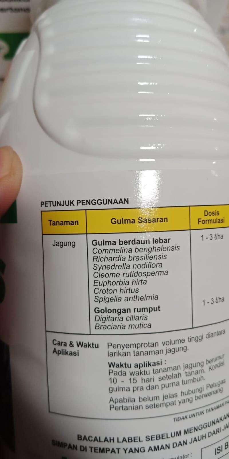 Jual Herbisida Kayabas 555sc 500ml + Gratis 1 Baju Di Dalam Kemasan Di ...
