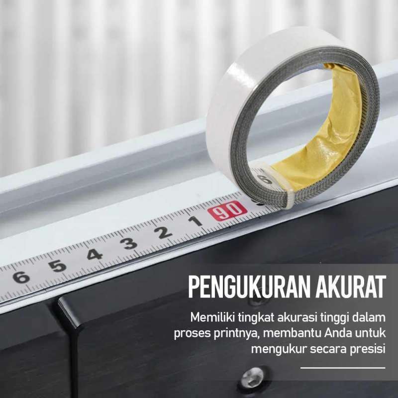 Jual Mayitr Meteran Adhesive Scale Bar Steel Ruler 2m M003 Meteran ...