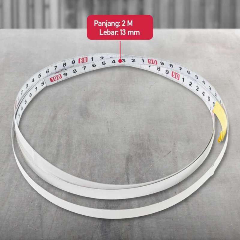 Jual Mayitr Meteran Adhesive Scale Bar Steel Ruler 2m M003 Meteran ...