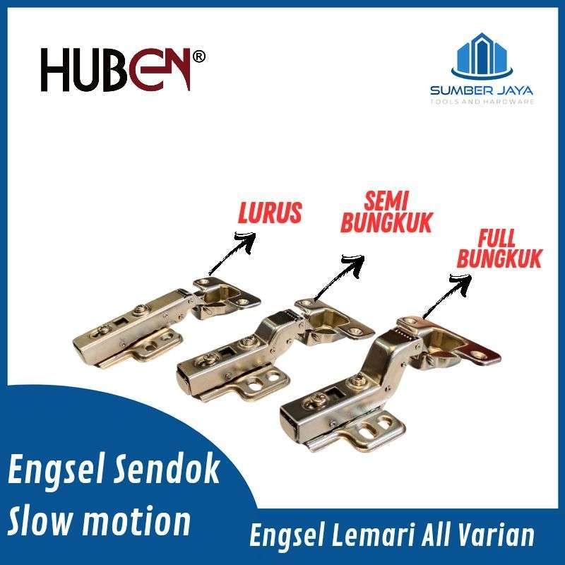 Jual Engsel Sendok Engsel Lemari Slow Motion Huben - Semi Bungkuk Di ...