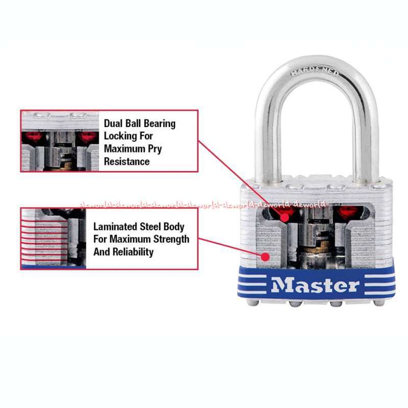 Jual Master Lock 4.4cm Padlock Gembok Kunci Kotak Tahan Api Masterlock ...