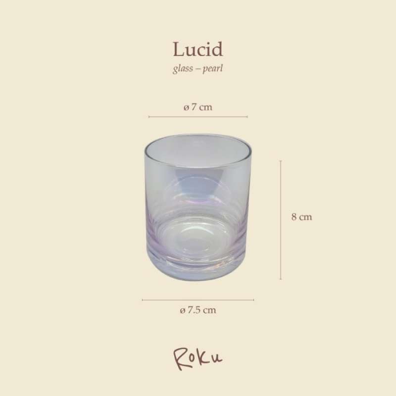 Promo Roku Lucid Glass Pearl - Gelas Kaca Bening Reflektif Diskon 23% ...