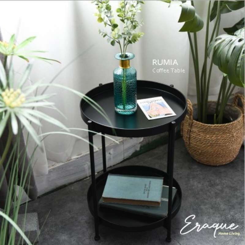 Promo Rumia Coffee Table / Side Tray Table / Meja Samping Ruang Tamu ...