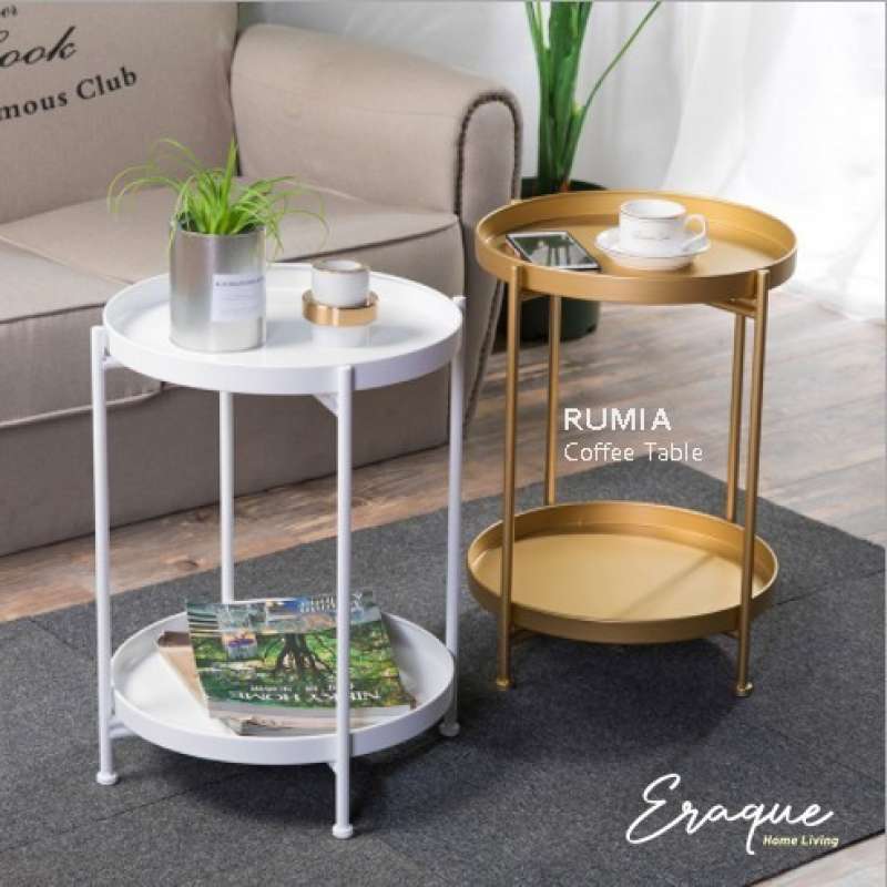 Promo Rumia Coffee Table / Side Tray Table / Meja Samping Ruang Tamu ...