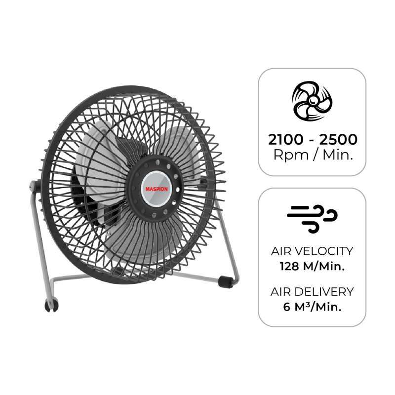 Promo Maspion Power Desk Fan Kipas Angin Meja 5 Inch Pw-608 D Diskon 30 ...