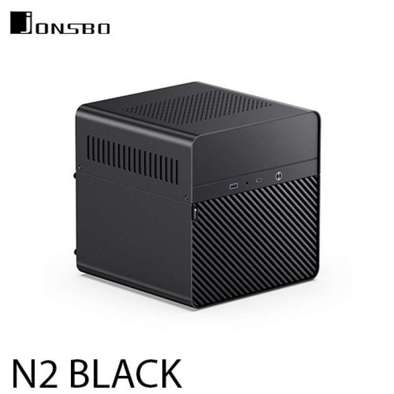 Promo Jonsbo Case N2 Black Nas 5x Hdd Bay Mesh Panel Htpc Mini Itx Pc ...