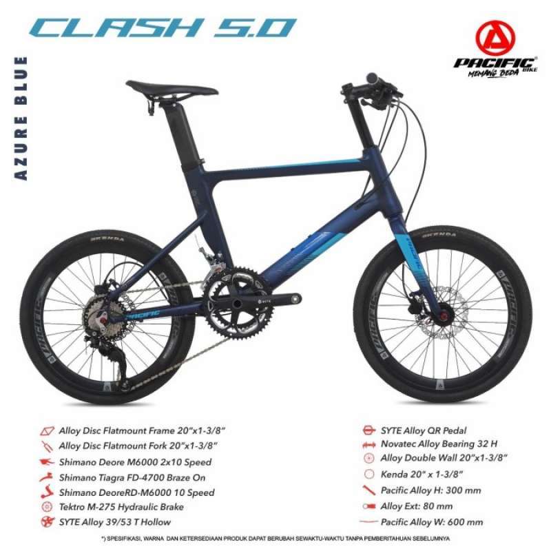 Promo Promo- Minivelo Pacific Clash 5.0 Sepeda Minivelo Alloy With ...