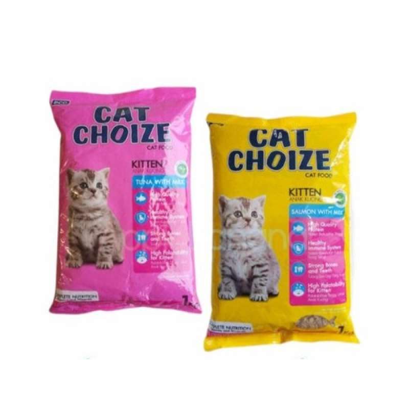 Jual Dry Cat Food Cat Choize Kitten 1 Kg - Makanan Kucing Cat Choise 1 ...