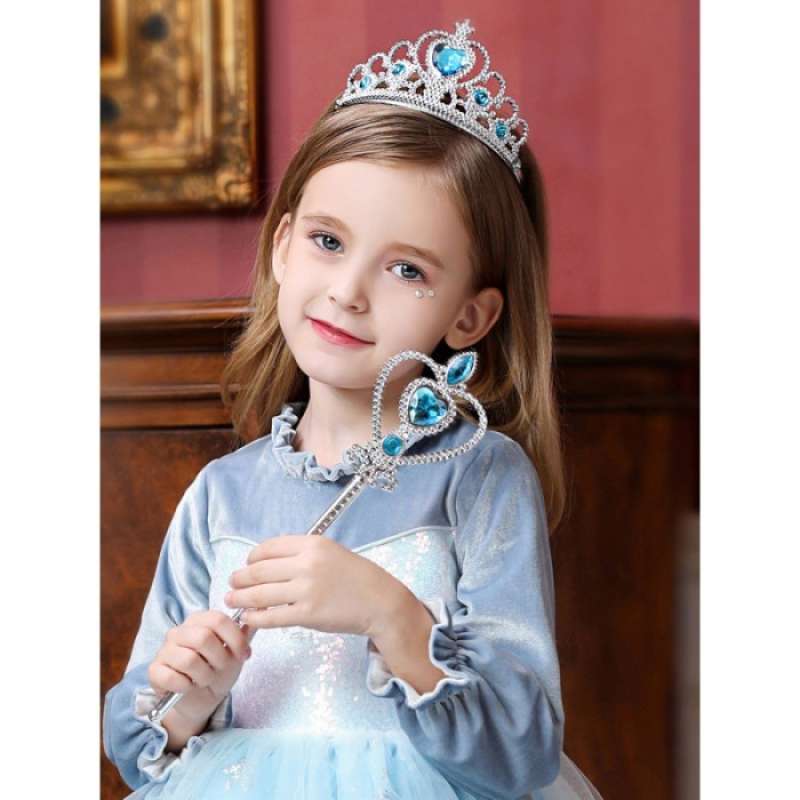Jual Aksesoris Birthday Anak Princess Frozen Elsa Tiara Wand Wig Glove ...
