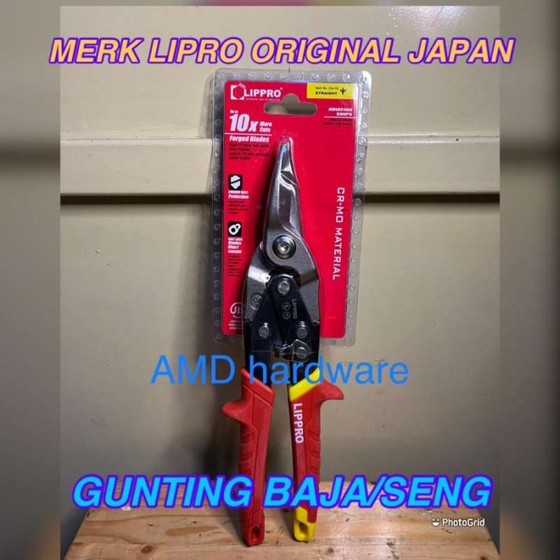 Jual Aviation Snip Straight Gunting Baja Ringan Seng Plat Holo Hollow ...