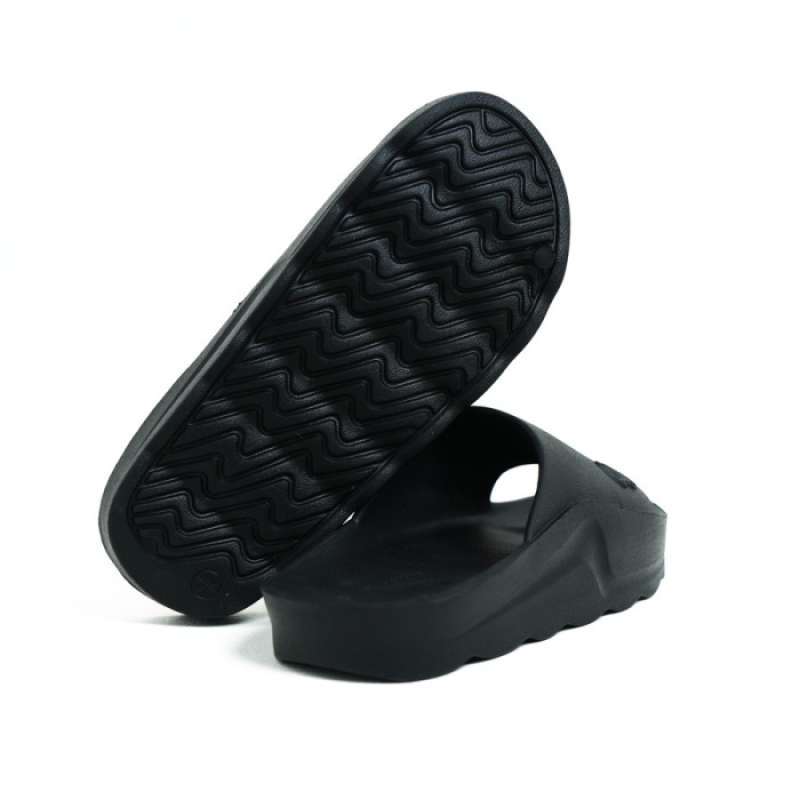 Jual Sandal Patrobas Ease Black Original | Sendal Slider Karet Slip On ...