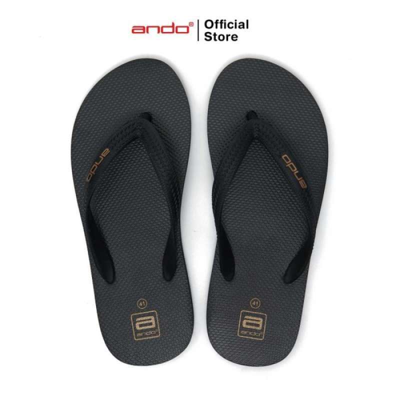 Jual Ando Official Sandal Jepit Hawaii Premium Pria Dewasa - Hitam/emas ...
