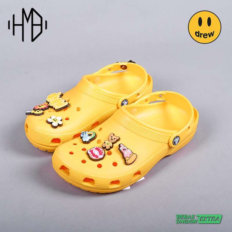 Jual Crocs Classic Clog Justin Bieber With Drew House Sandal Yellow ...
