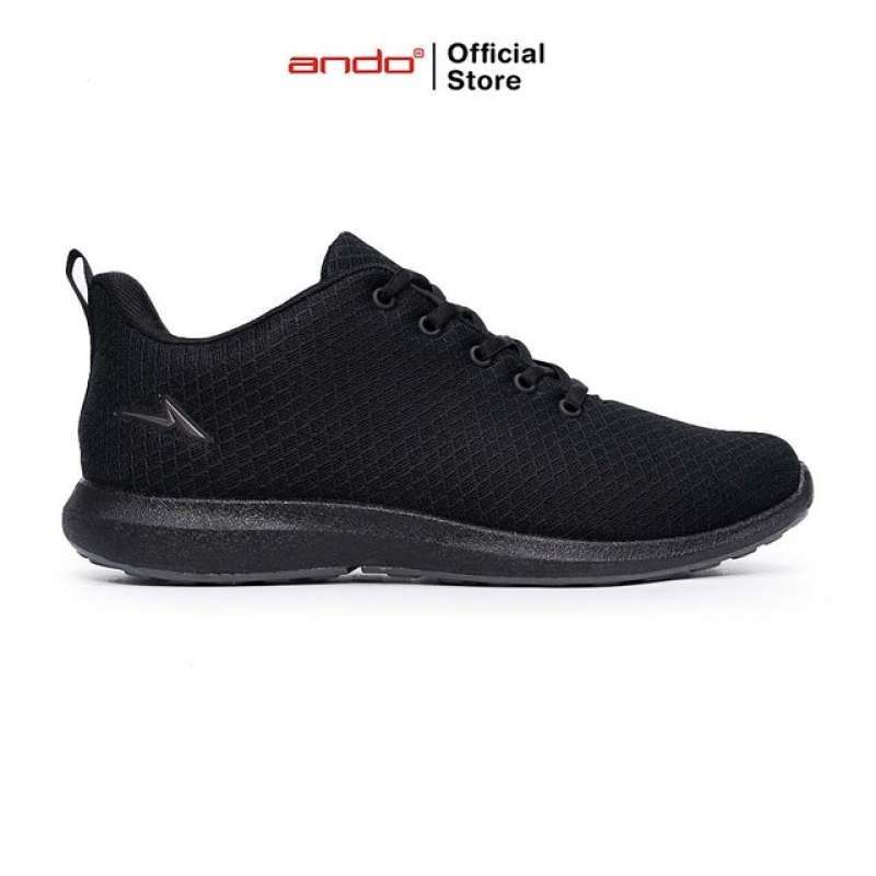 Jual Ando Official Sepatu Sneakers Bsc 21 Pria Dewasa - Hitam/hitam Di ...