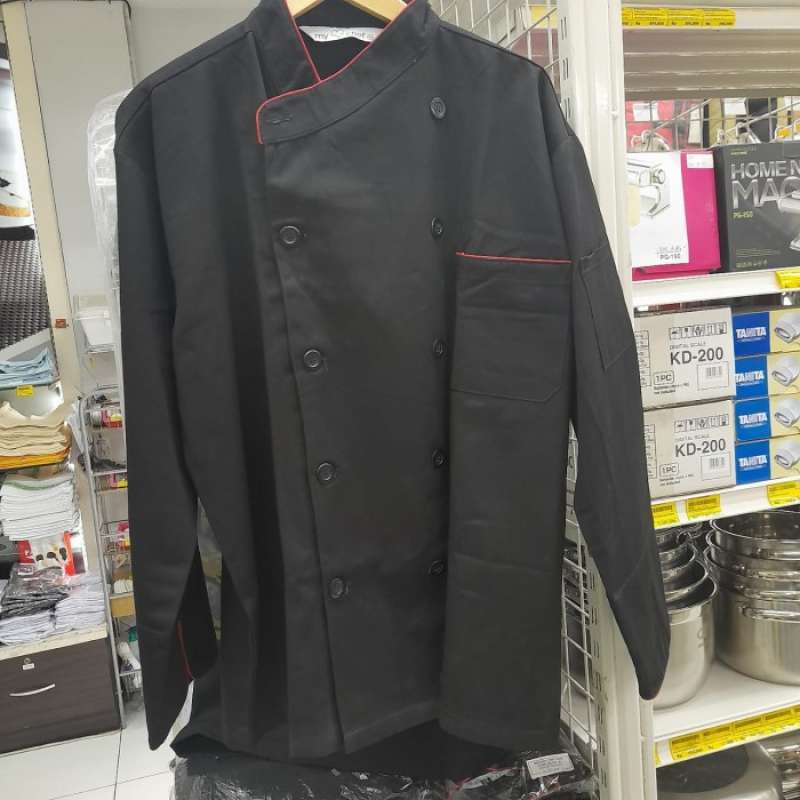 Jual Mychef Brigade Black Chef Coat / Baju Koki #bcc01 - Xxl Di Seller Wd_store - Cengkareng ...