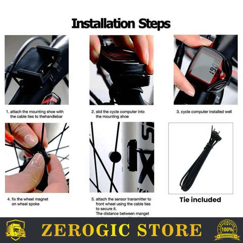 Jual Speedometer Sepeda Waterproof Layar Lcd Backlight Battery Powered ...