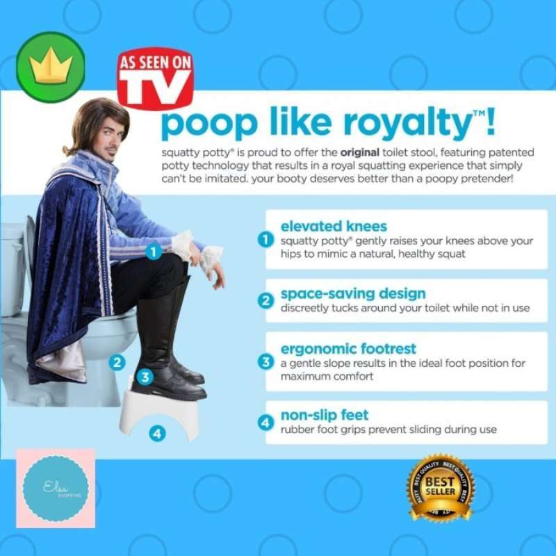 Promo Pijakan Kursi Toilet Bantu Jongkok Anti Constipation Squatty ...