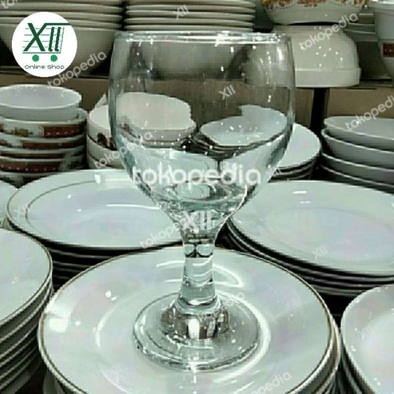Promo Citinova Almond Wine Glassware Set 6 Pcs Gelas Kaca Tangkai 300 ...