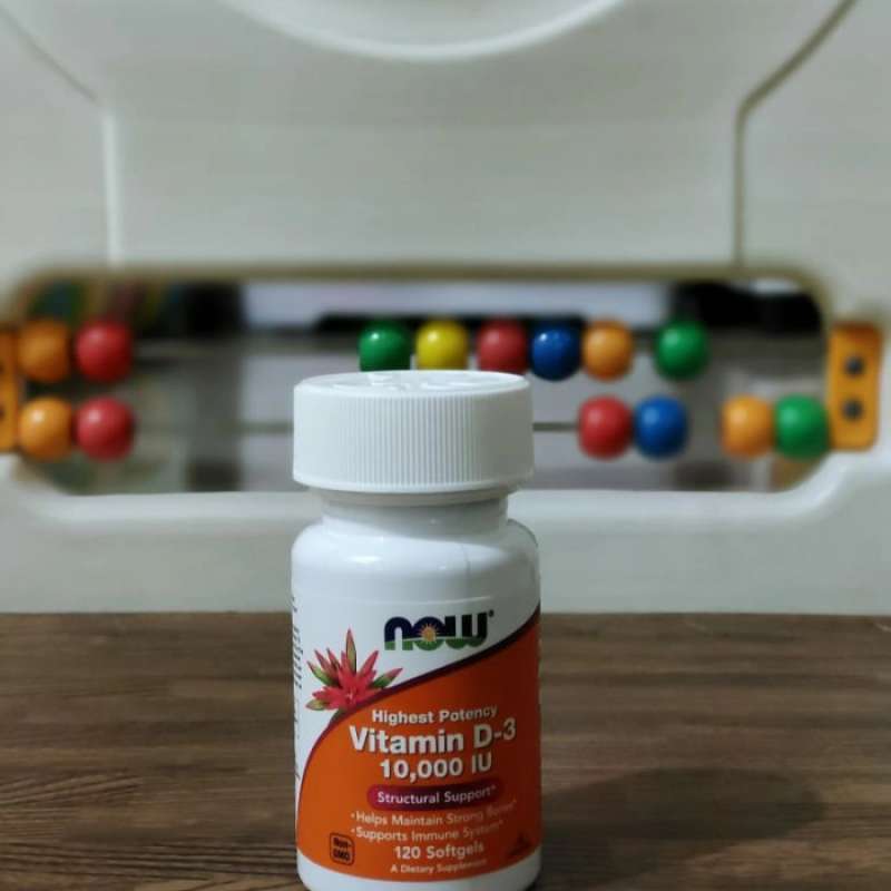 Promo Now Foods Vitamin D3 10000 Iu Highest Potency 120 Softgels Diskon ...