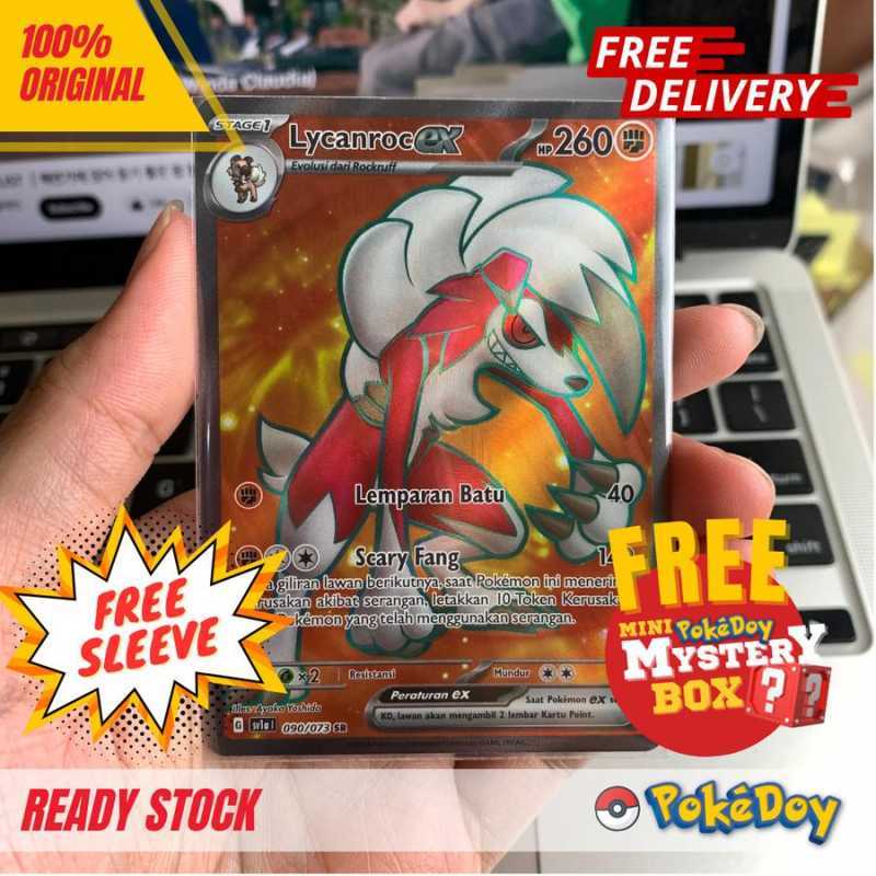 Jual Pokemon Lycanroc Ex Sr Sv1a Hantaman Triplet Tcg Indonesia 090/073 Sar Di Seller Pokedoy ...