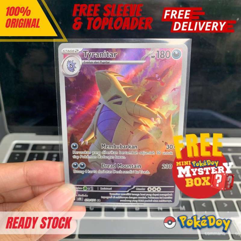 Jual Pokemon Indonesia Tyranitar Ar 079/071 Sv2d Tcg Kartu Letusan ...