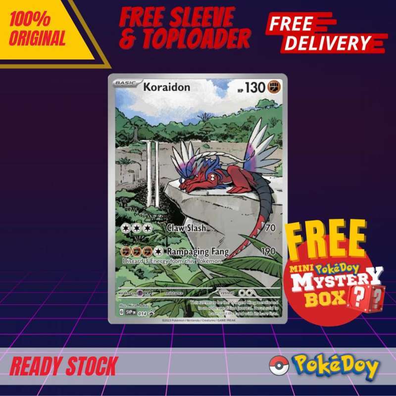 Jual Koraidon Svp 013 Pokemon Tcg Promo Card Etb Scarlet & Violet Full Art Di Seller Pokedoy ...