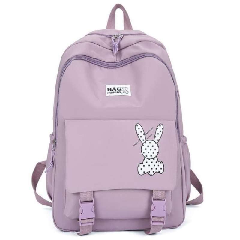 Promo Tas Sekolah Anak Perempuan Cewak Wanita Untuk Anak Anak Paud Tk Sd Smp - Ungu 2 - Biru ...