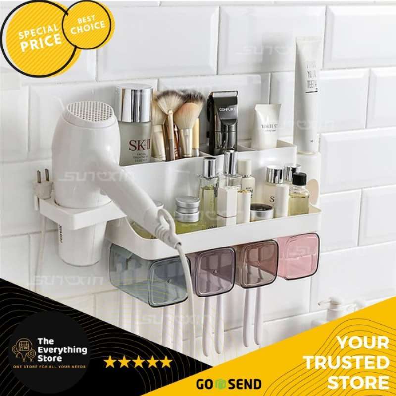 Promo Rak Kamar Mandi / Tempat Alat Mandi / Tempat Shampo, Sabun 4 Cups ...