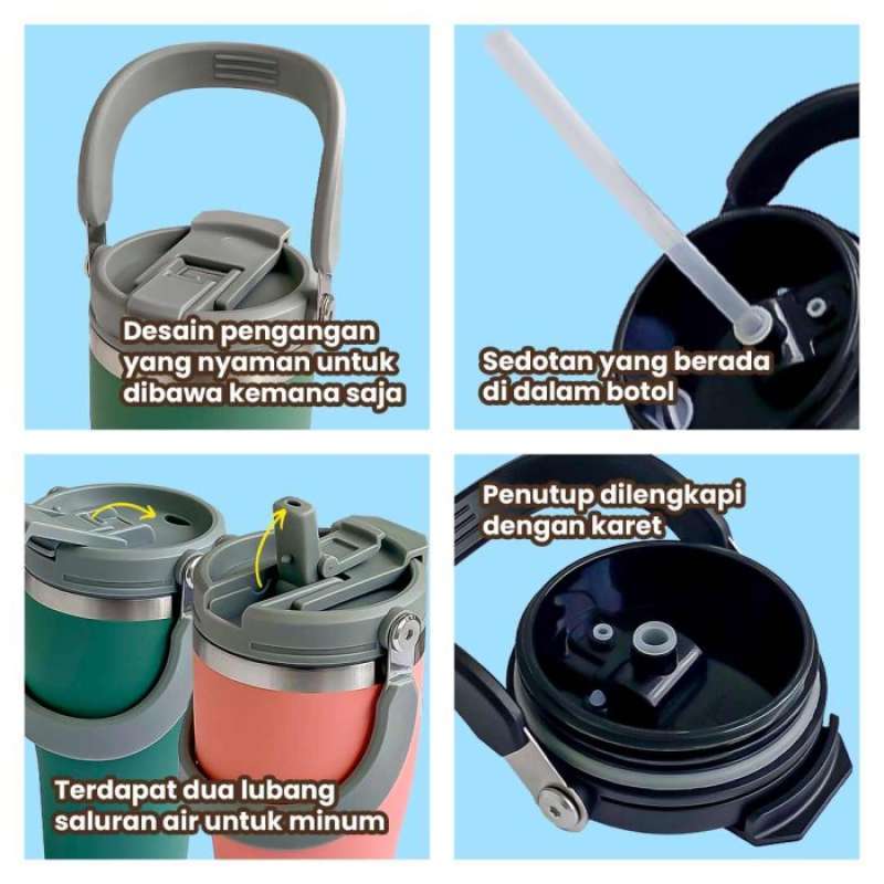 Promo Tumbler Stainless 890ml / Botol Minum Stainless Ts02 / Tempat ...