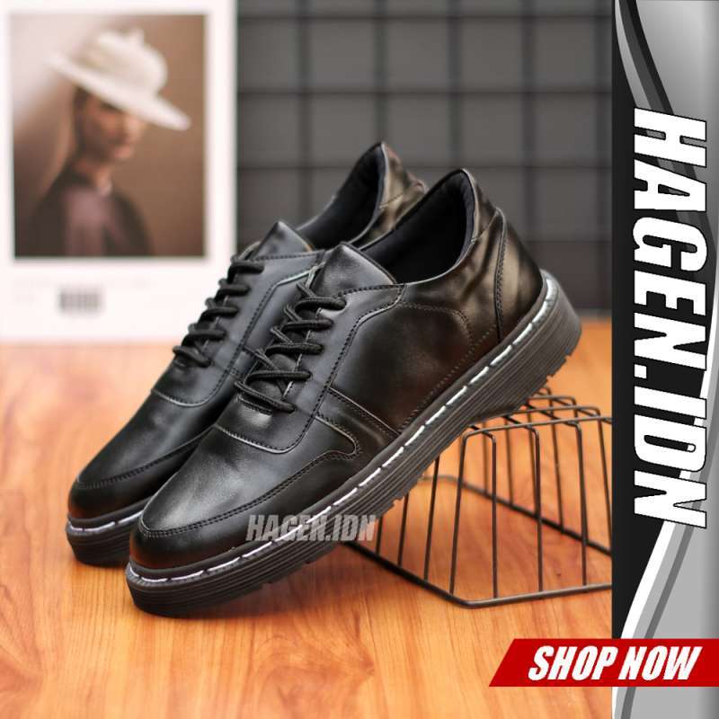 Promo Core Sepatu Docmart Pantofel Formal Pria Hitam Kerja Casual ...